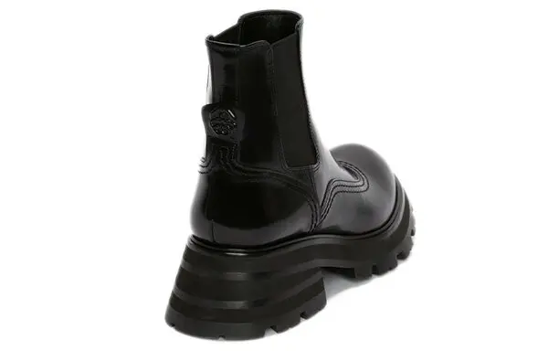 Alexander McQueen Leather Chelsea Ankle Boots