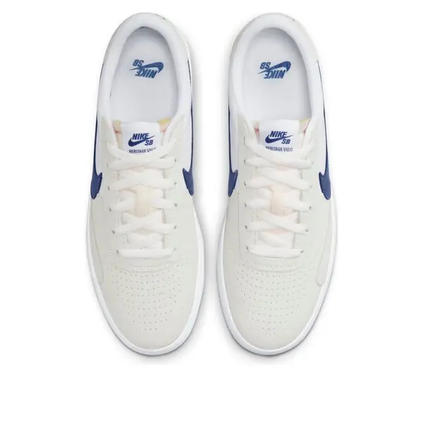 Nike Heritage Vulc Sb Sneakers - Cream/white/blue