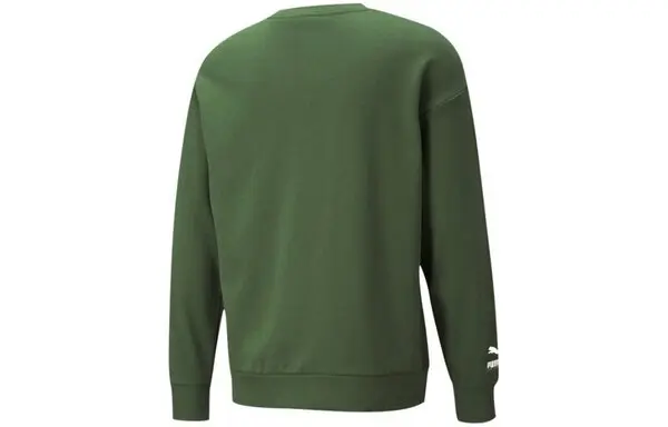 PUMA Long Sleeve Crewneck Pullover With Logo Detail
