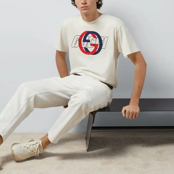 Gucci Cotton Jersey Printed T-shirt
