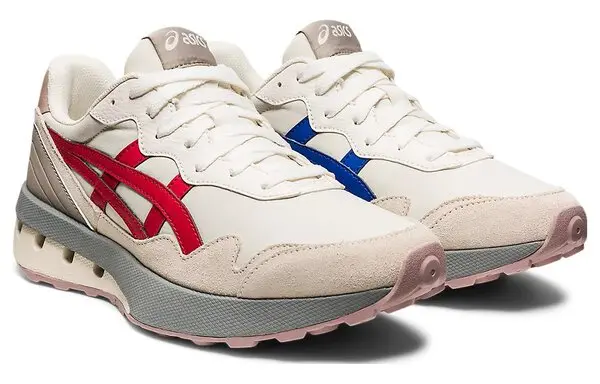 Asics Jogger X81 "cream Cayenne - Gray/red