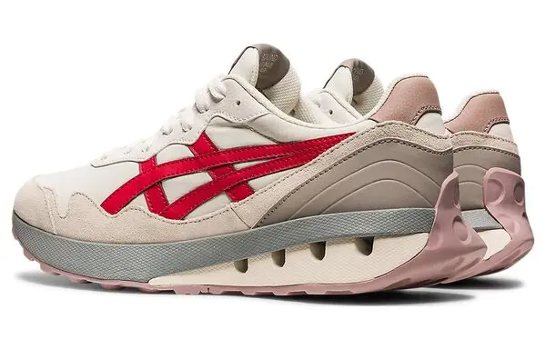 Asics Jogger X81 "cream Cayenne - Gray/red