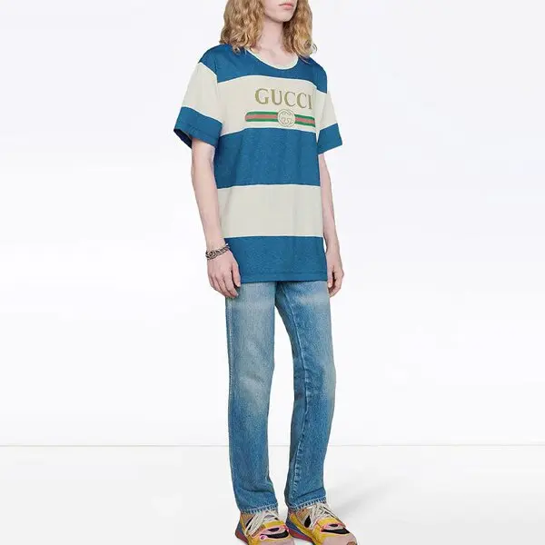 Gucci Ss20 White Wide Stripe Male