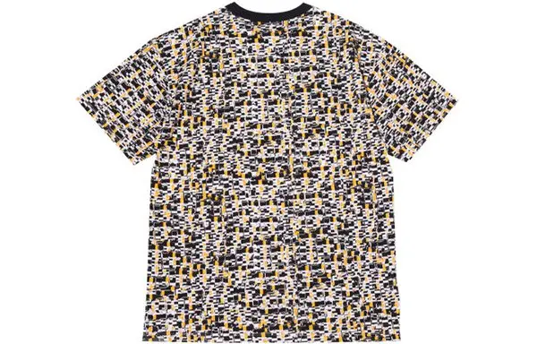 Nike Retro Hand Painted Printing Short Sleeve Black Gray T-shirt 'string Black
