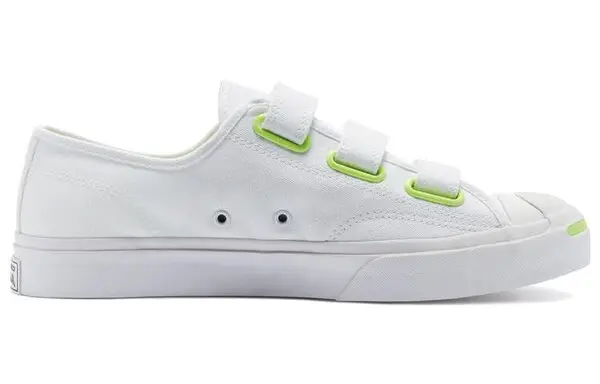 CONVERSE Jack Purcell Low Top Sneakers With Velcro Closure - White