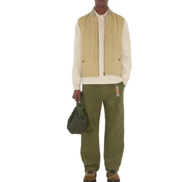 Burberry Quilted Gabardine Gilet