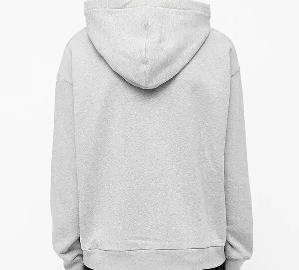 Gucci Large Logo Cotton Hoodie - Grey