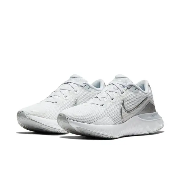 Nike Renew Run Athletic Sneakers - White/silver