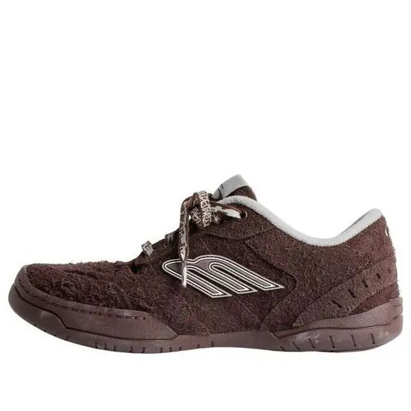 Balenciaga Hamptons Suede Sneakers - Dark Brown/grey