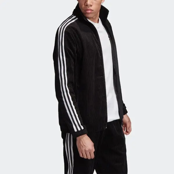 Adidas Originals Corduroy Zipper Track Jacket - Black