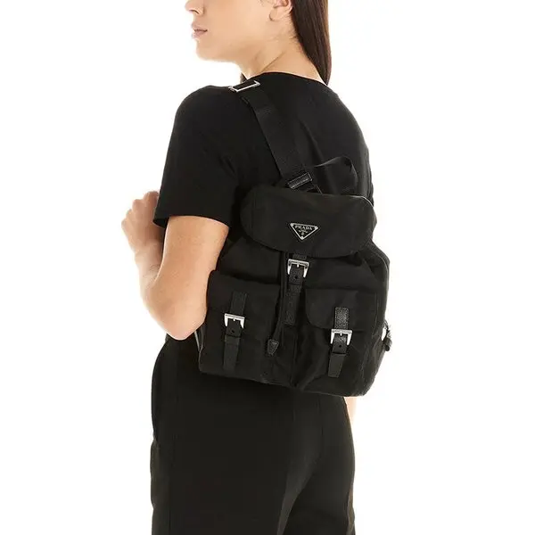 Prada Re-nylon Backpack - Black