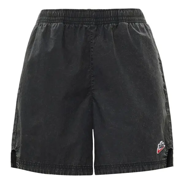 Nike Retro Washed Denim Casual Shorts - Black
