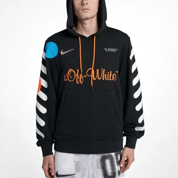 Nike X Off-white "total Orange" Hoodie