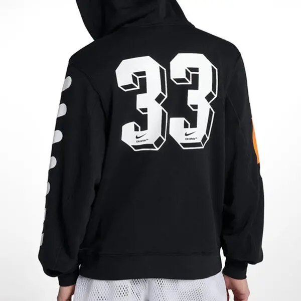 Nike X Off-white "total Orange" Hoodie