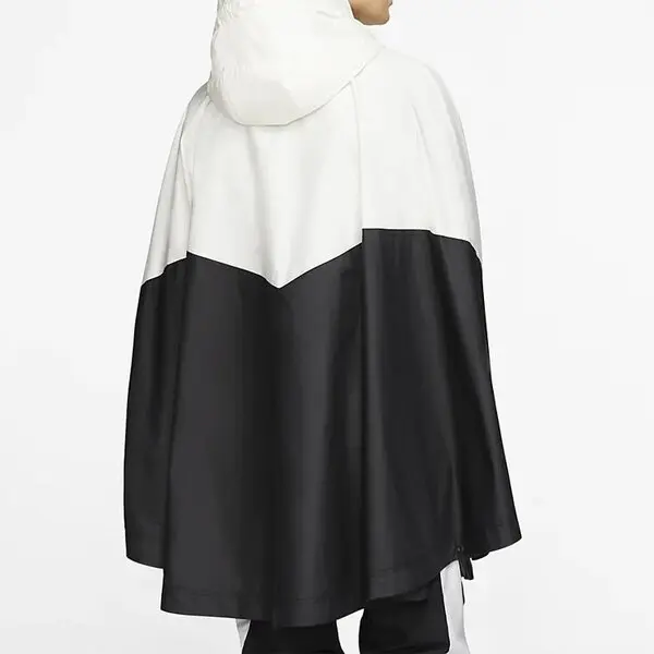 Nike Shield Sportswear Windrunner Poncho Jacket - White/black