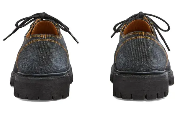 Gucci Denim Derby Shoes