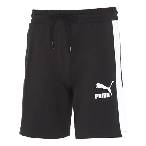 PUMA Casual Sports Breathable Lacing Shorts - Black