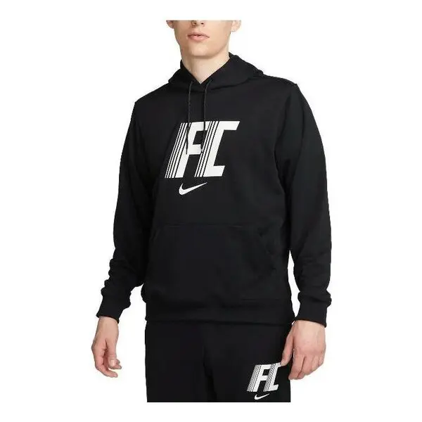 Nike Dri-fit F.c. Fleece Hoodie - Black