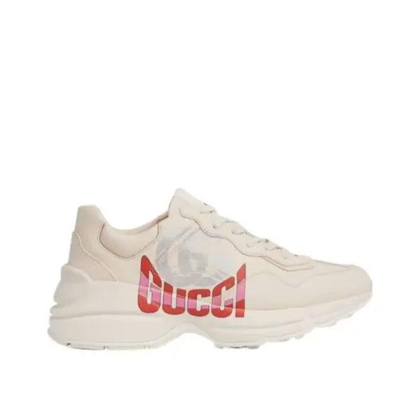 Gucci Rhyton Sneakers - Ivory/red