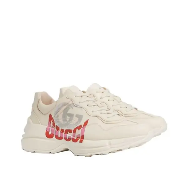 Gucci Rhyton Sneakers - Ivory/red