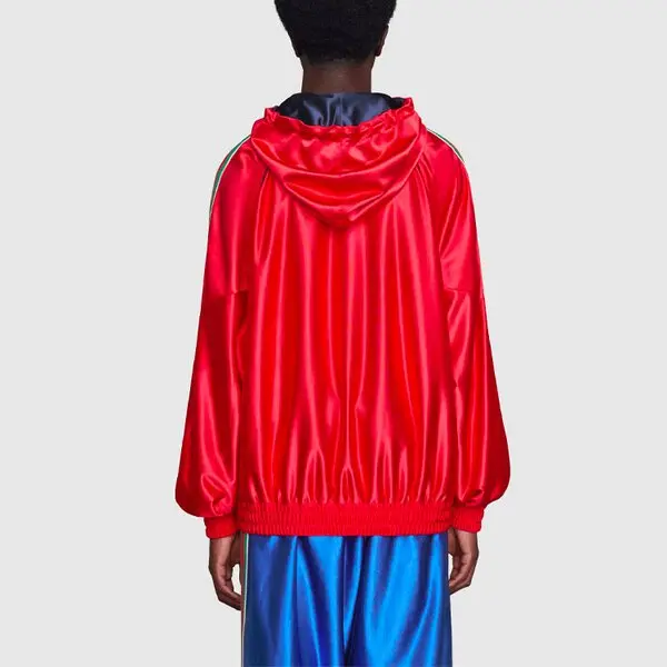 Gucci Ss21 Taped Hooded Track Jacket