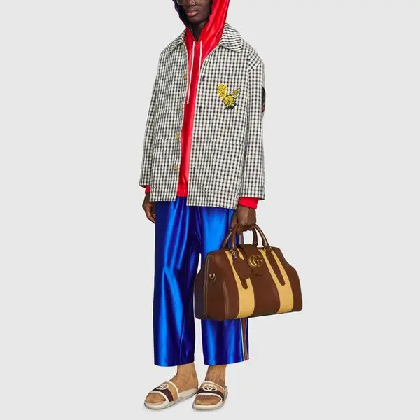 Gucci Ss21 Taped Hooded Track Jacket