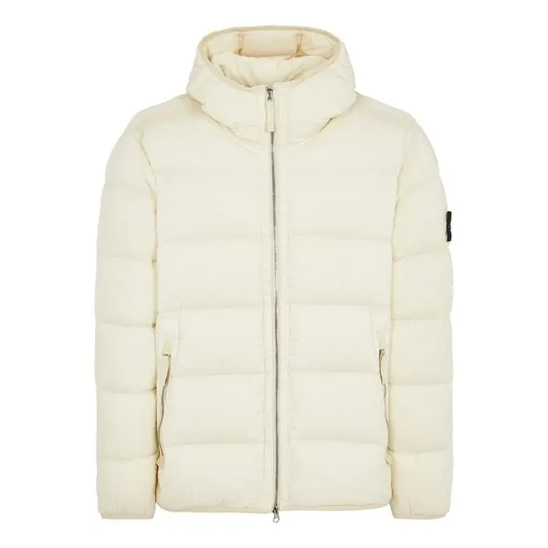 Stone Island Compass Patch Zip-up Puffer Jacket