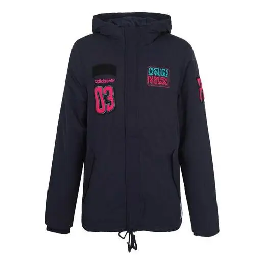 Adidas Originals Quilted Down Jacket - Navy