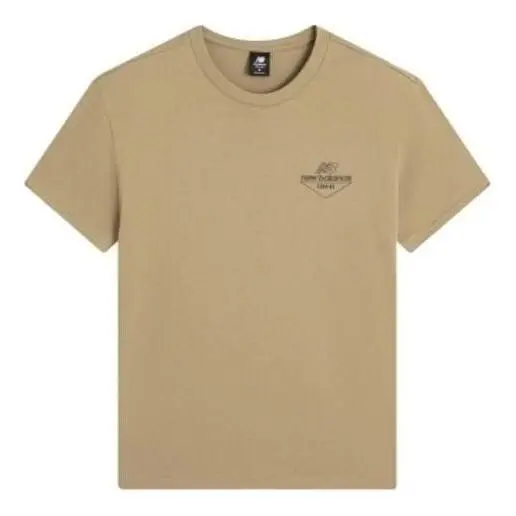 NEW BALANCE Casual Logo T-shirt Asia Sizing - Brown