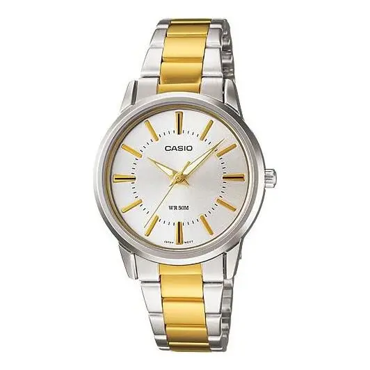 Casio Analog Watch With Stainless Steel Bracelet - Multi-color