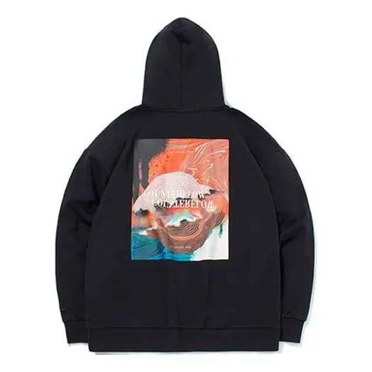 LI-NING Cf Series X Dunhuang Museum Crossover Pullover Hoodie - Black