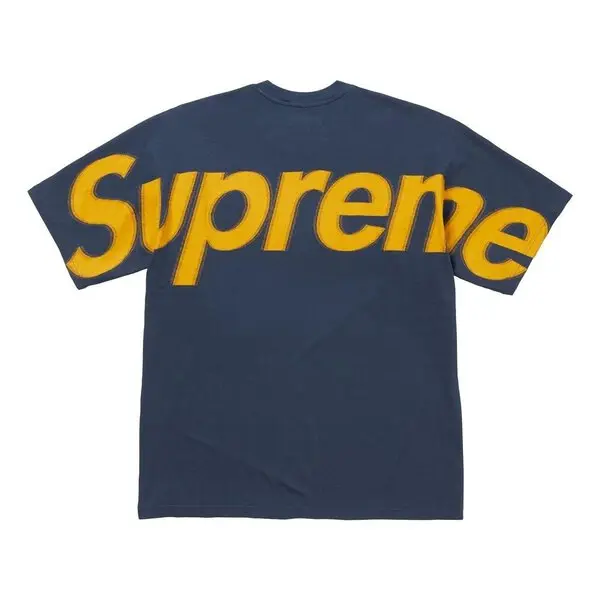 Supreme Intarsia Short-sleeve T-shirt - Navy
