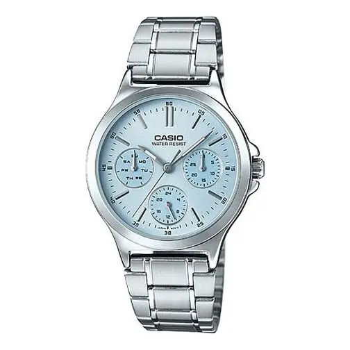 Casio Analog Watch With Stainless Steel Strap - Silver