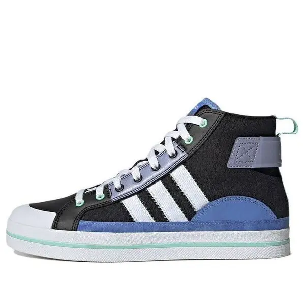 Adidas Neo City Canvas High-top Sneakers - Black