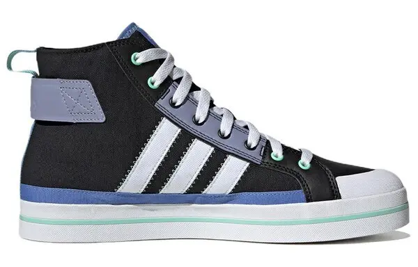 Adidas Neo City Canvas High-top Sneakers - Black