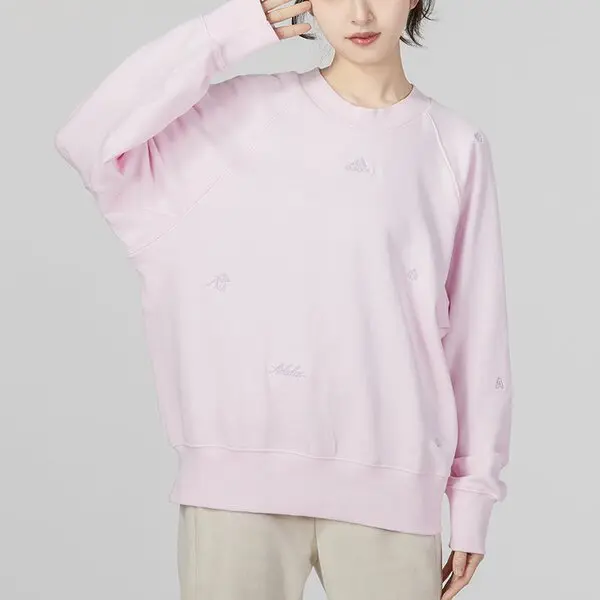 Adidas Bluv Q1 Crew Neck Sweater - Pink