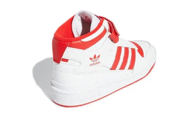 Adidas Forum Mid J Sneakers - White/red