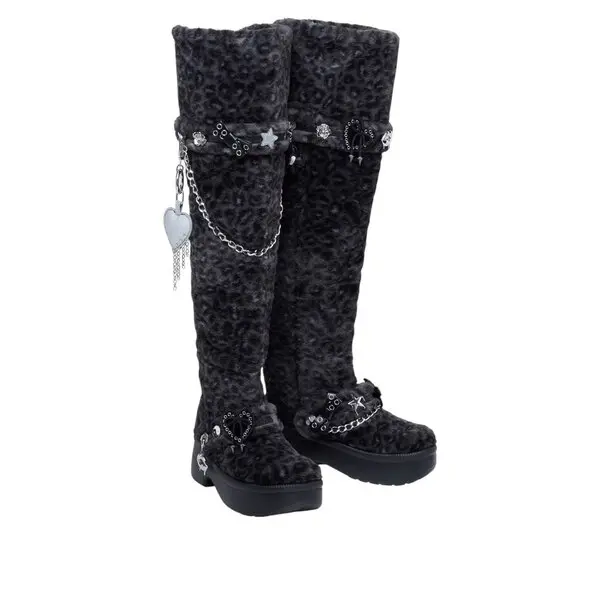 CROCS Classic Unfurgettable Leopard Print Boot