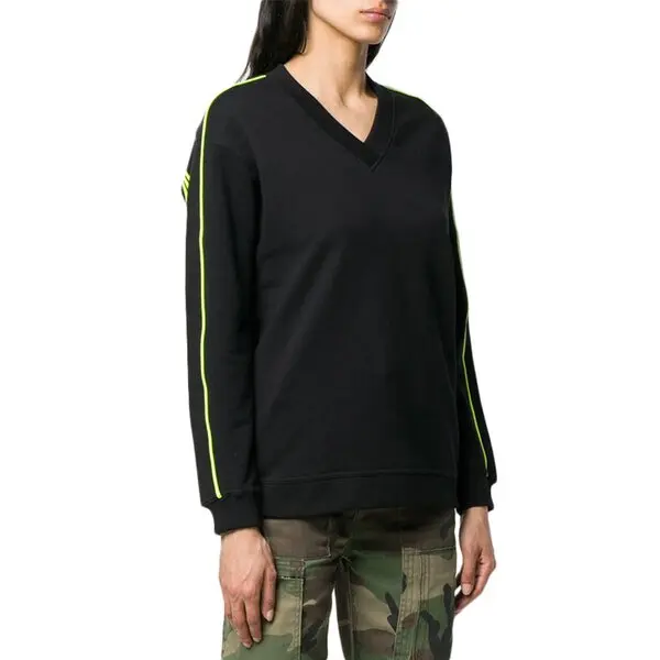 Kenzo V-neck Sweatshirt With Striped Accents