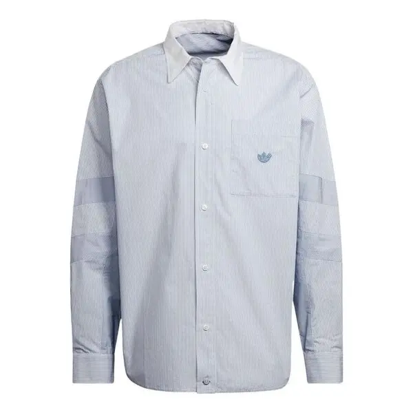 Adidas Originals Casual Sports Long Sleeves Shirt Sky Blue - Default Color