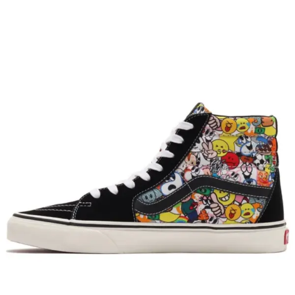 VANS X Atmos Sk8-hi "emoji" High Top Sneakers - Black
