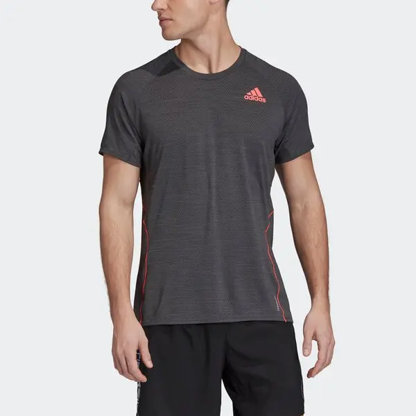 Adidas Runner Short Sleeve Training Tee - Grey