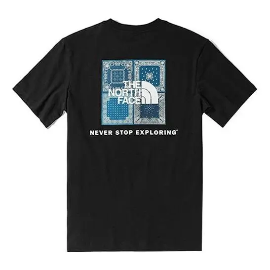 The North Face Short Sleeve Bandana Square T-shirt - Black