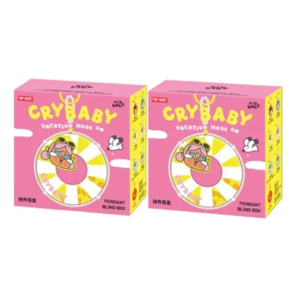POP MART Crybaby Vacation Mode On Series Pendant Sealed Cases - Multi-color