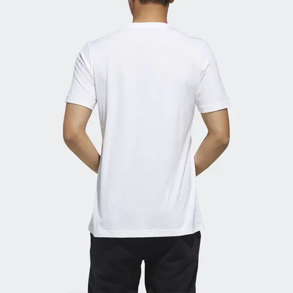 Adidas Sports Camouflage Pattern Round Neck Short Sleeve