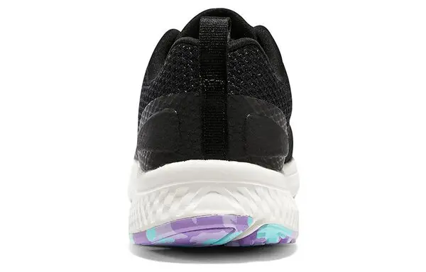 Sketchers Go Run Consistent Athletic Shoes - Black/lavender
