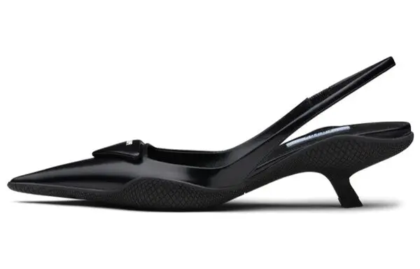 Prada 30mm Sling-back Pumps Brushed Leather