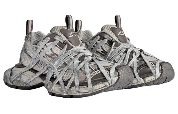Balenciaga 3xl Extreme Lace Sneakers - Grey/brown/beige