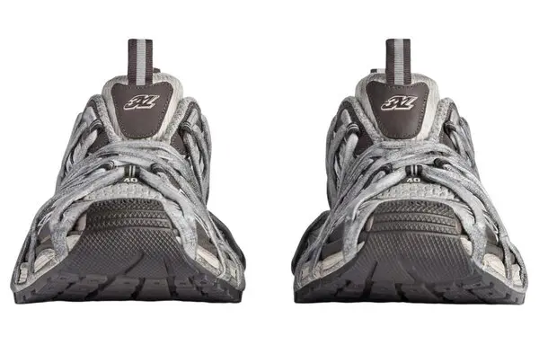 Balenciaga 3xl Extreme Lace Sneakers - Grey/brown/beige