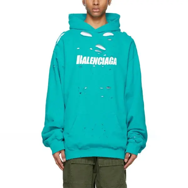 Balenciaga Classic Alphabet Printing Hole Hoodie